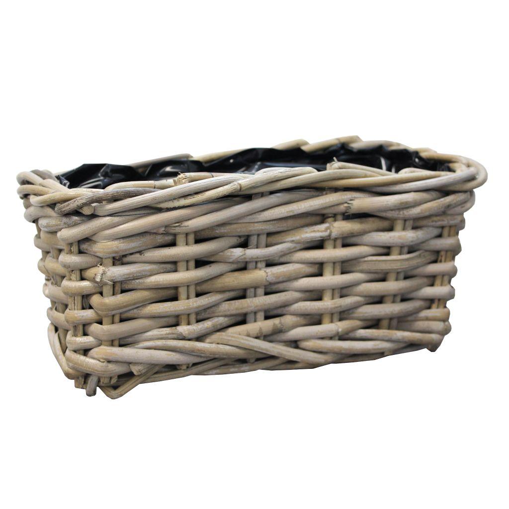 Glenweave Rectangular Rattan Planter with plastic liner | No.5 @ Quay ...